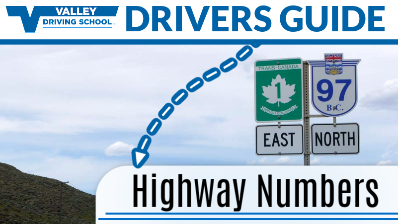 Drivers Guide to Highway Numbers - Valley Driving School